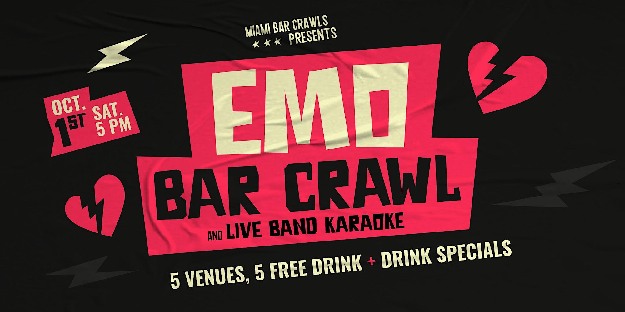 Emo Bar Crawl and Karaoke - Miami Calendar